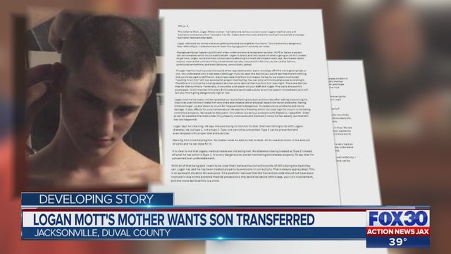 Logan Mott isn't getting proper medical care in Jacksonville jail ...