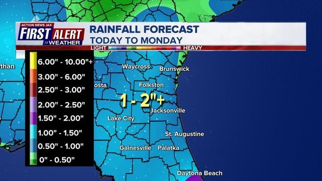 Jacksonville weather: Tropical downpours this weekend | WJAX-TV