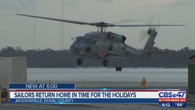 Jacksonville Navy sailors reunited with families just in time for ...